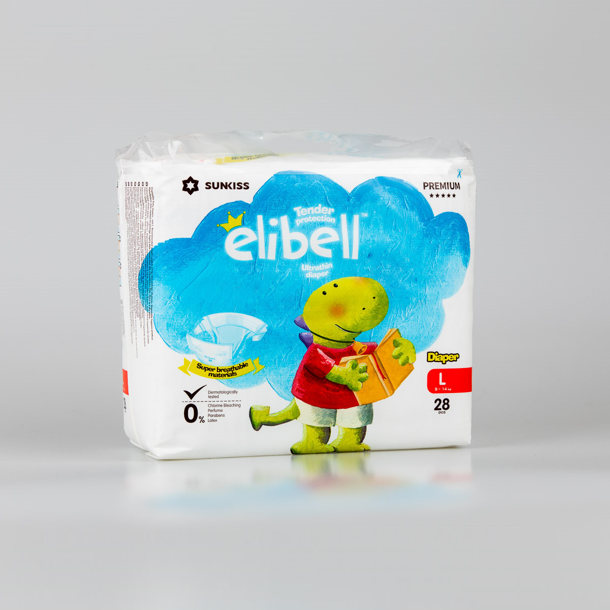 Pieluszki i pieluchomajtki Elibell premium od Batist zaprojektowane z ...